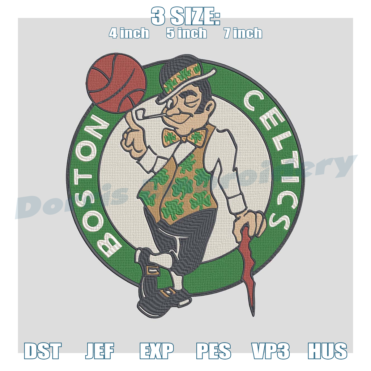 Boston Celtics Embroidery Design, Embroidery Design,Digital | Inspire ...