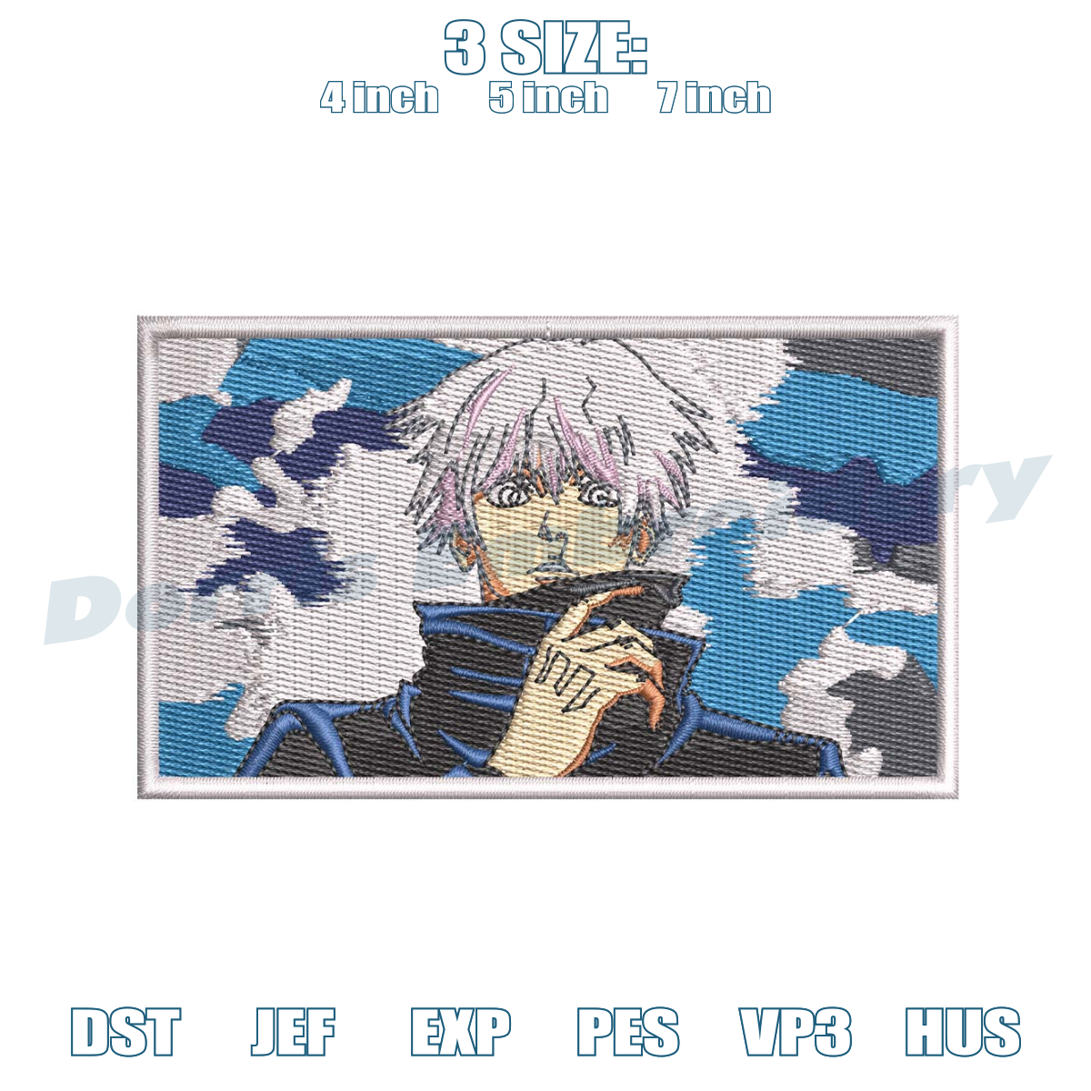 Gojo Satoru Jujutsu Kaisen Embroidery Design ,Digital Embroi - Inspire ...