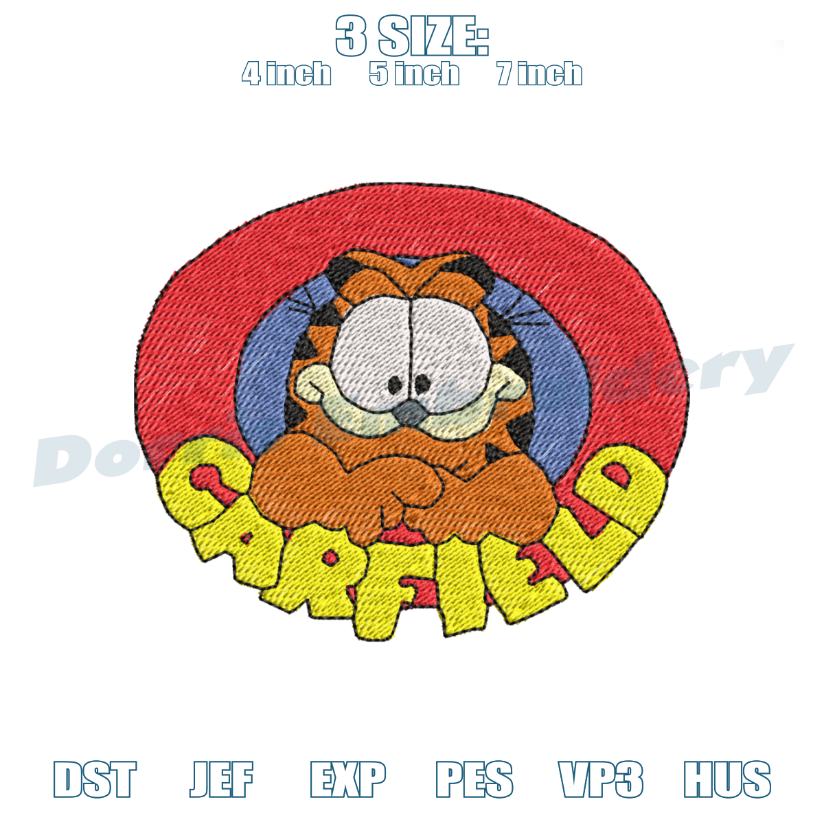 The Garfield Movie Logo Embroidery, Digital Embroidery,Embro | Inspire ...