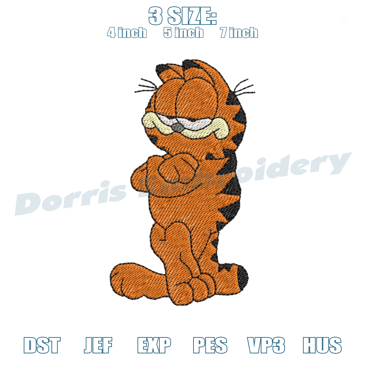 Garfield Proud Embroidery Design, Digital Embroidery,Embroid | Inspire ...