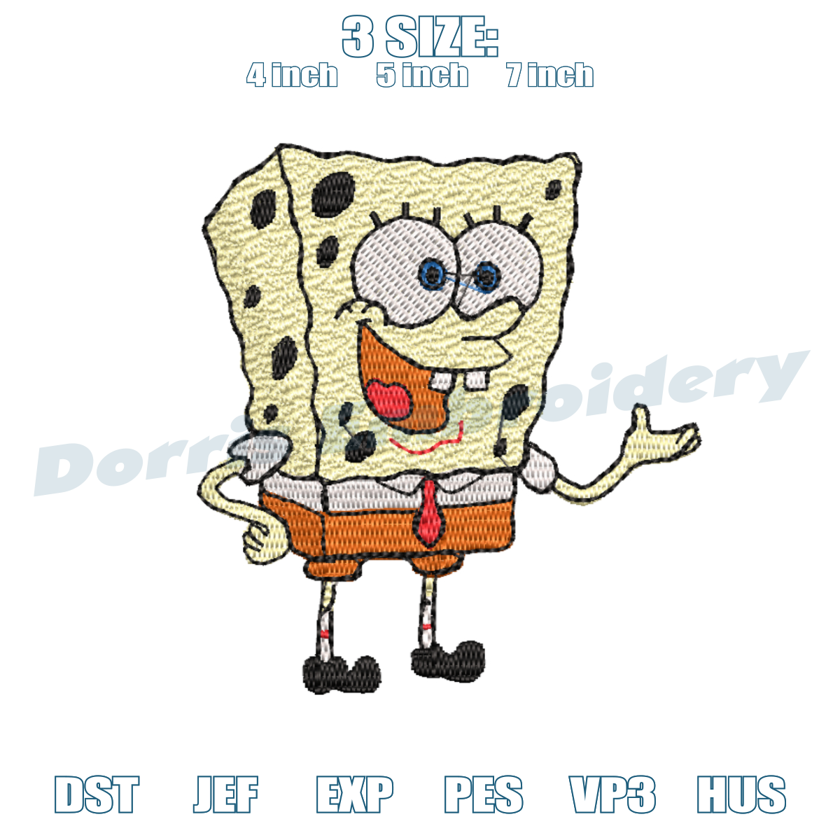 Little Boy SpongeBob SquarePants Embroidery,Embroidery Desig | Inspire ...