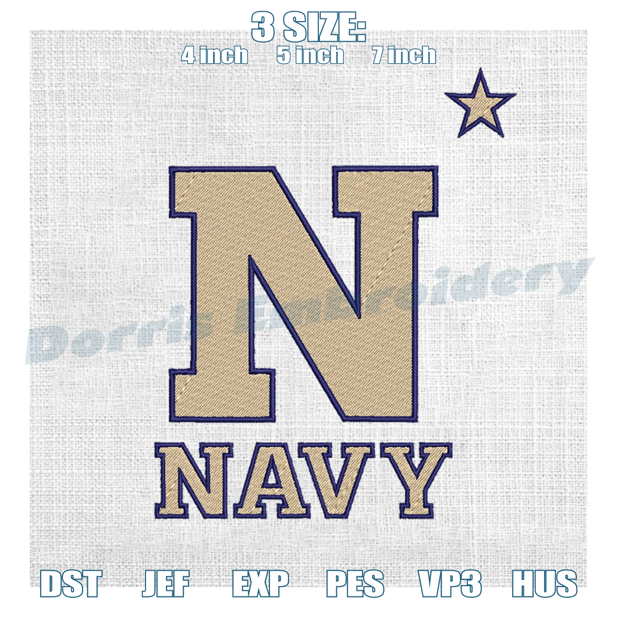 Navy Midshipmen NCAA Athletics Logo Embroidery Design,Embroi | Inspire ...