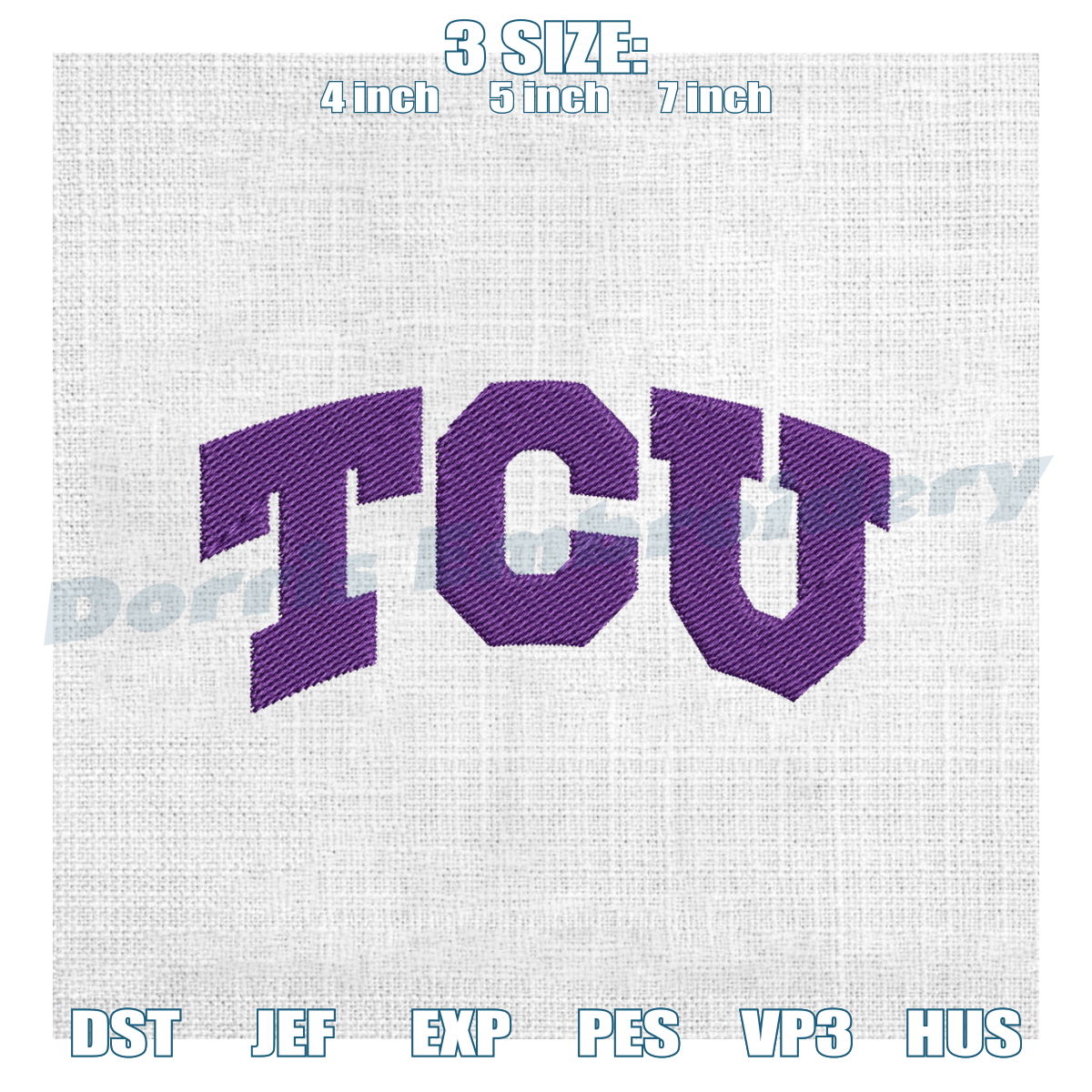 TCU Horned Frogs NCAA Logo Embroidery Design,Embroidery File | Inspire ...