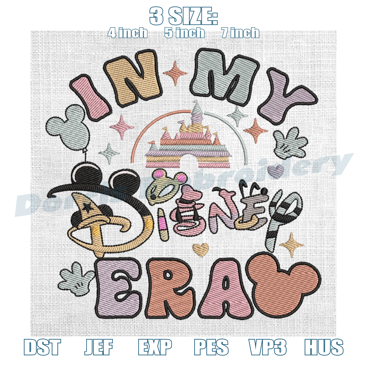 In My Disney Era Mickey Friends Characters Embroidery , Digi | Inspire ...
