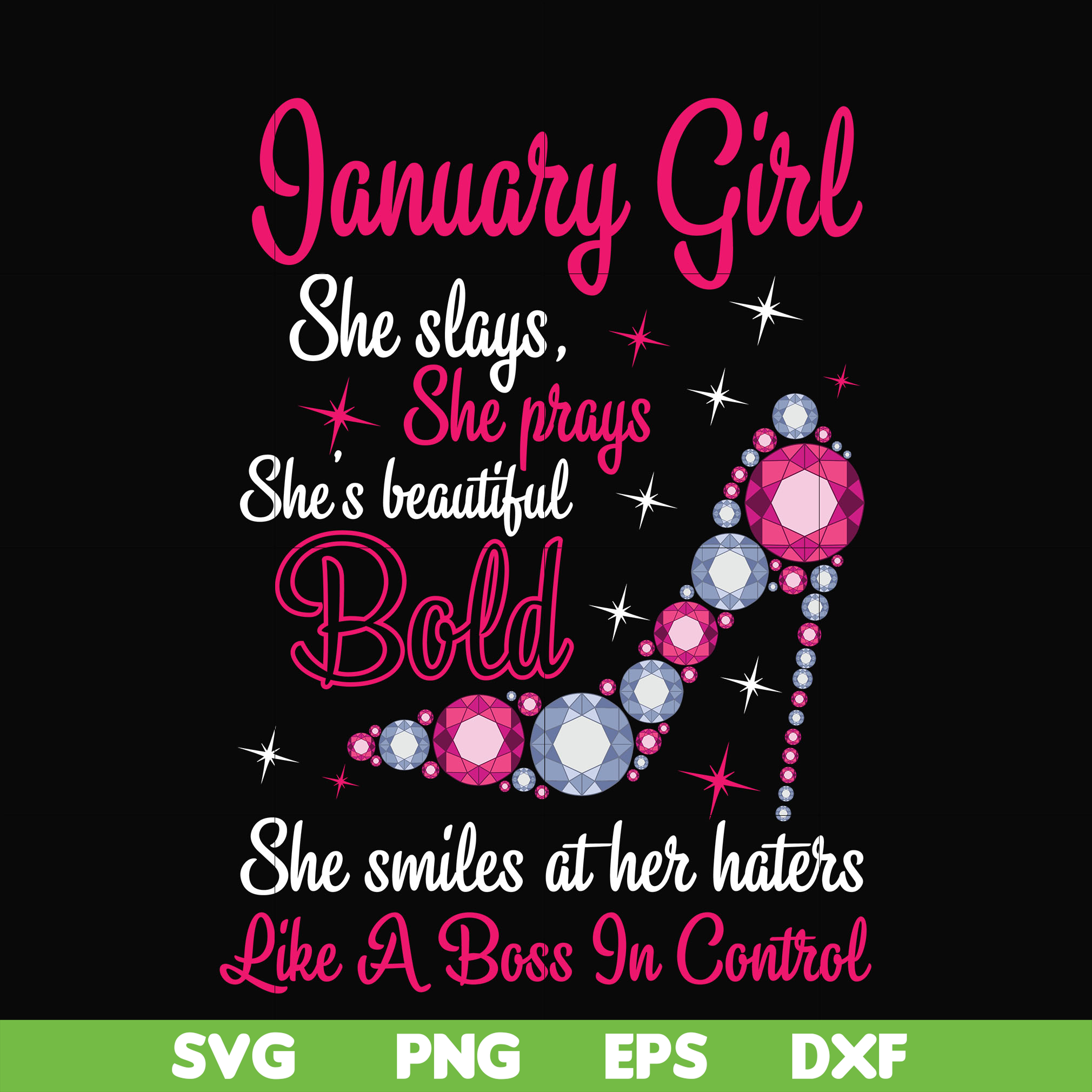 January girl she slays, she prays she's beautiful bold she s | Inspire ...
