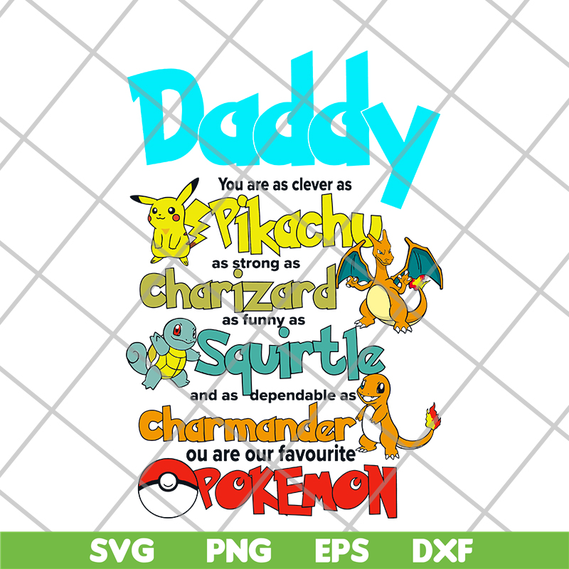 Pokemon inspired OUR father svg, png, dxf, eps digital file | Inspire ...