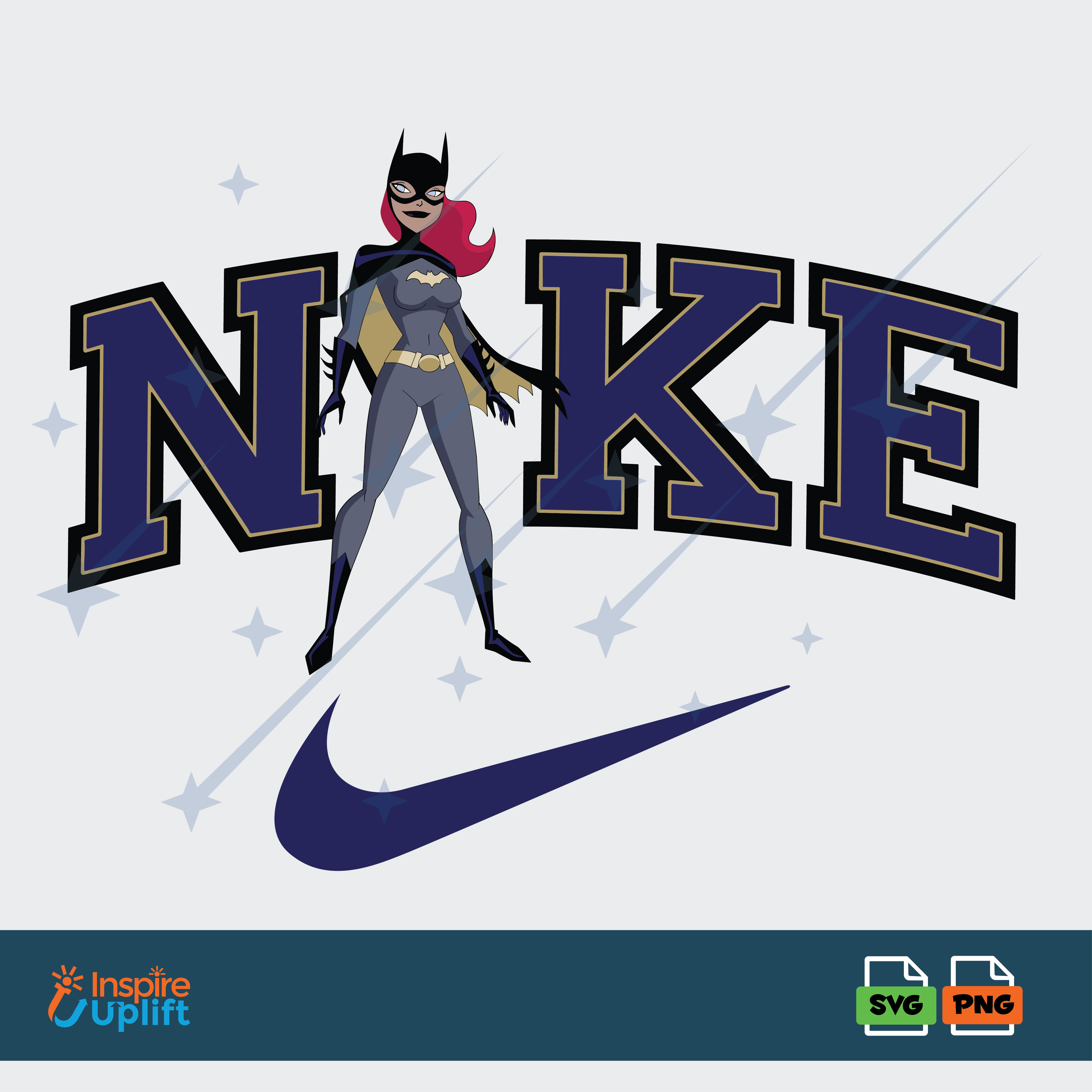 BATGIRL NIKE LOGO - Nike SVG, Nike PNG, Nike Logo, Batgirl S - Inspire ...