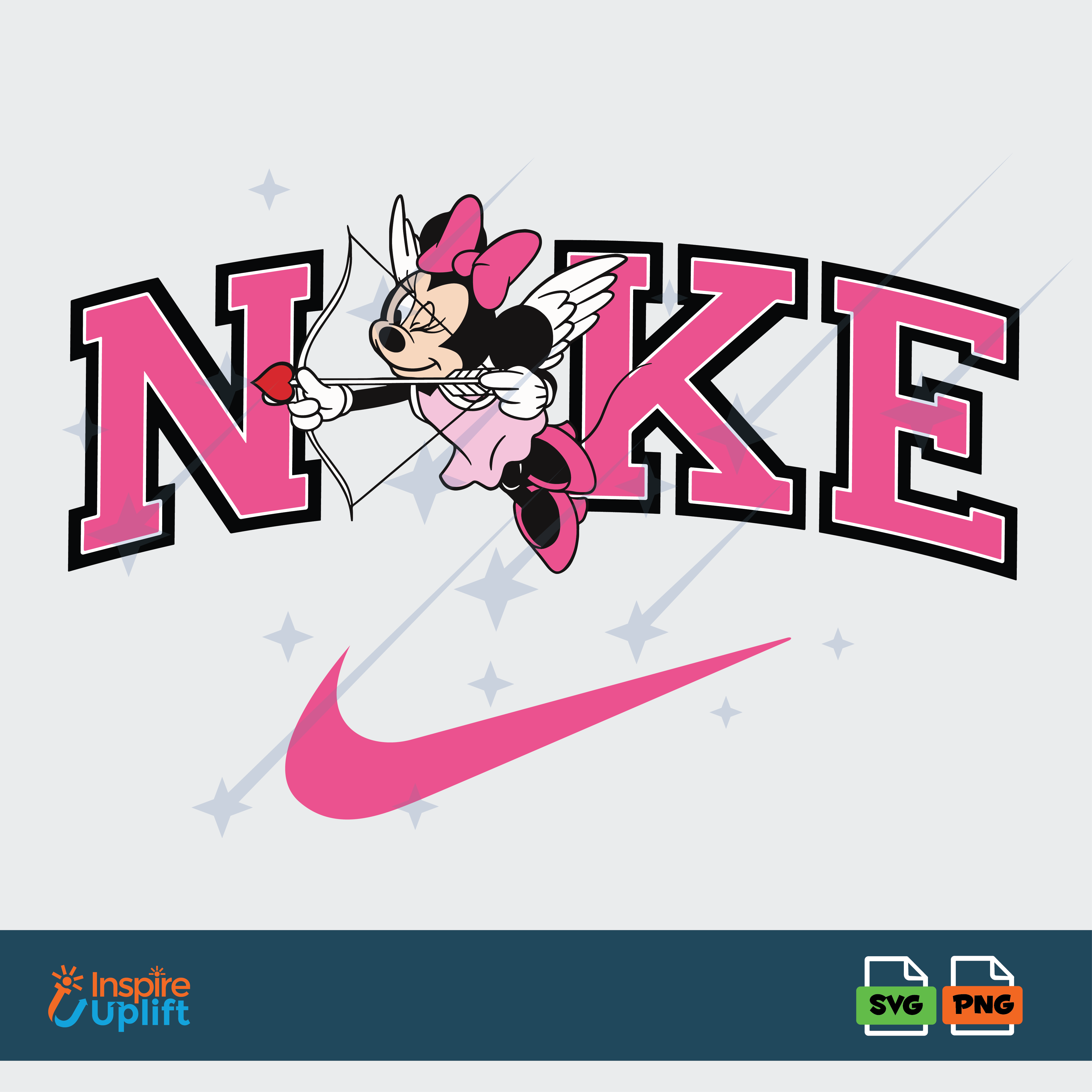 Cupid Minnie - Nike SVG, Nike PNG, Nike Logo, Minnie Svg, Mi | Inspire ...