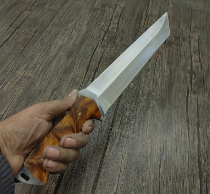 Handmade Japanese Fixed Blade Tanto Knife With Leather Sheat | Inspire ...