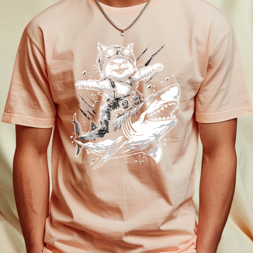 Discover Cat Riding Shark Explore Fashion Trends PNG, cat sh | Inspire ...