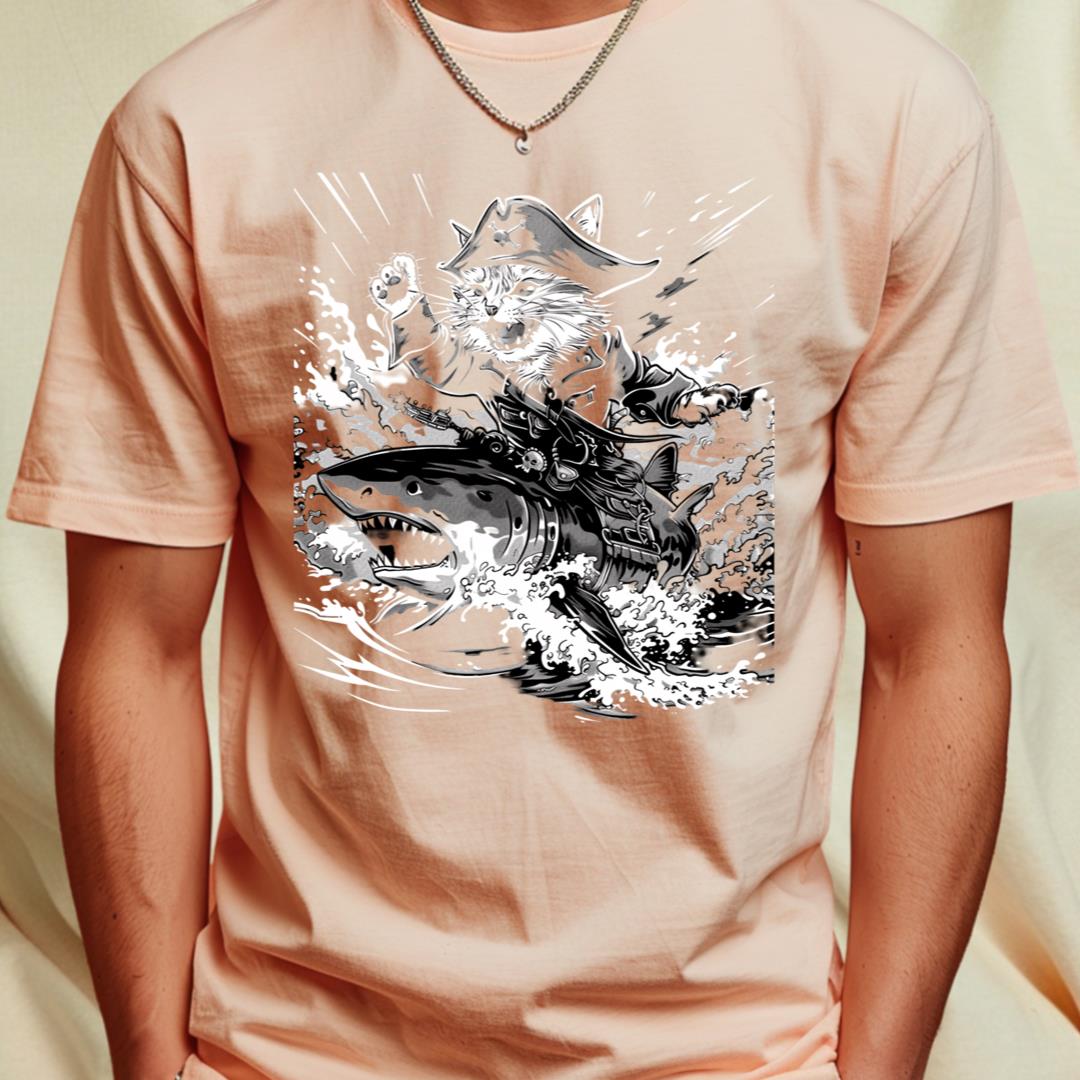 Cat Riding Shark Express Your Unique Style PNG, nascar funny | Inspire ...