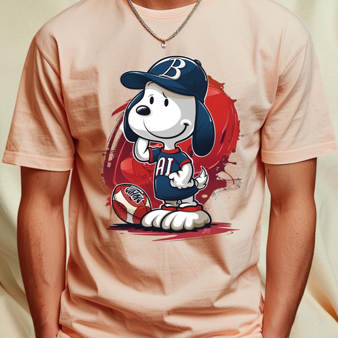 Baseball-themed Snoopy Art PNG, Snoopy Atlanta Funny PNG, Br - Inspire ...