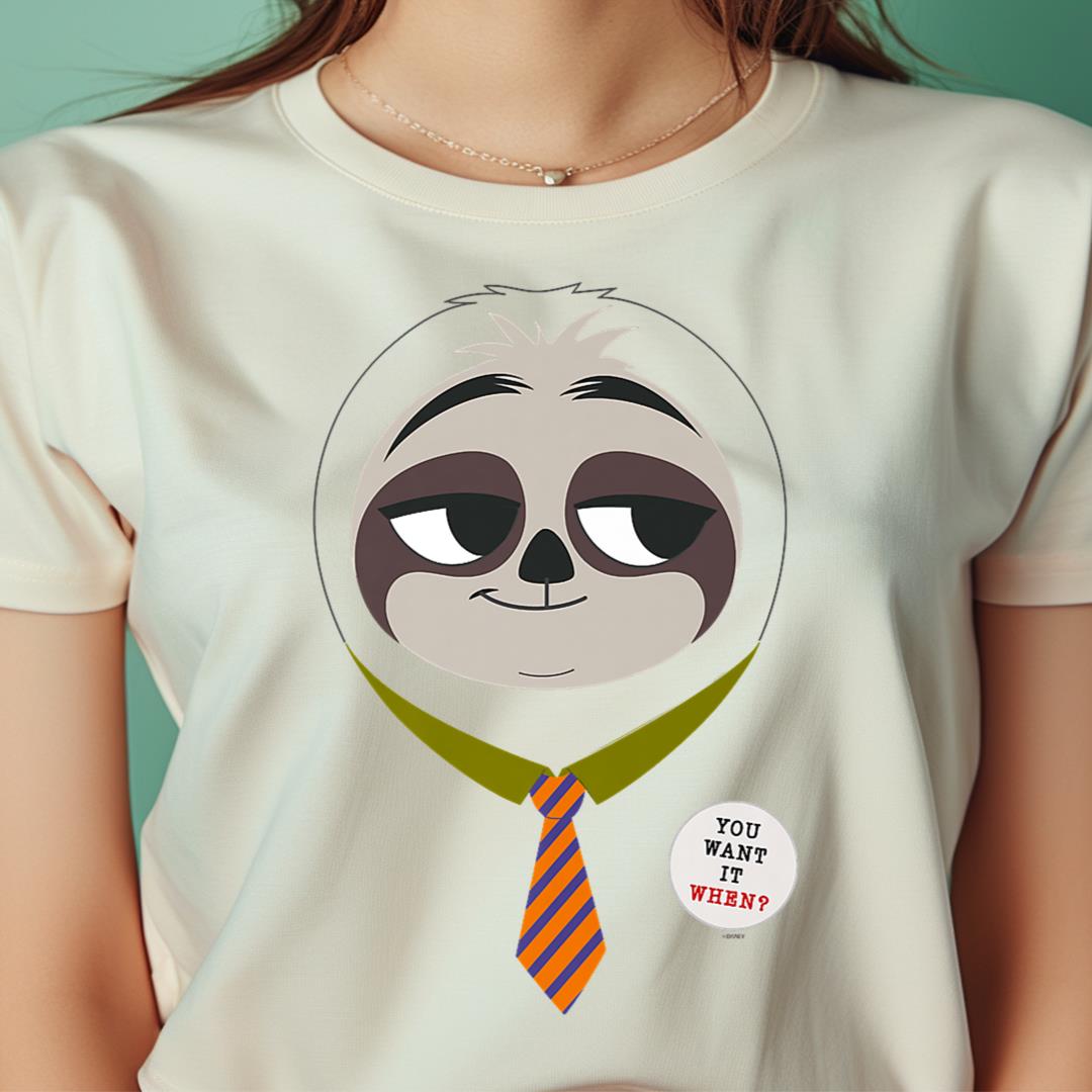 Disney Zootopia Flash The Sloth Face Premium PNG, Zootopia P | Inspire ...