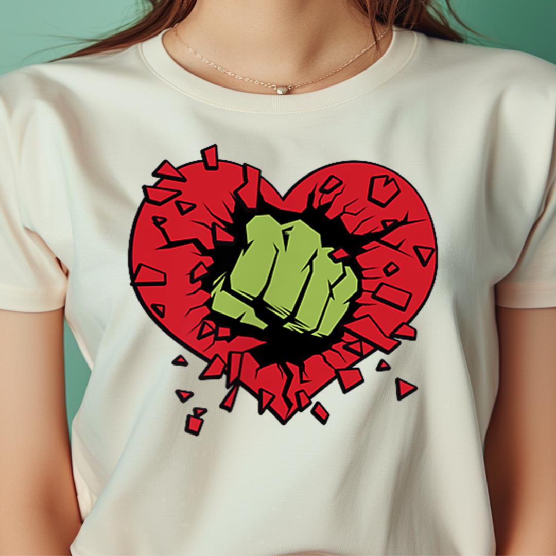 Hulk Heart Smash Left Chest Valentine PNG, Hulk PNG, She Hul - Inspire ...