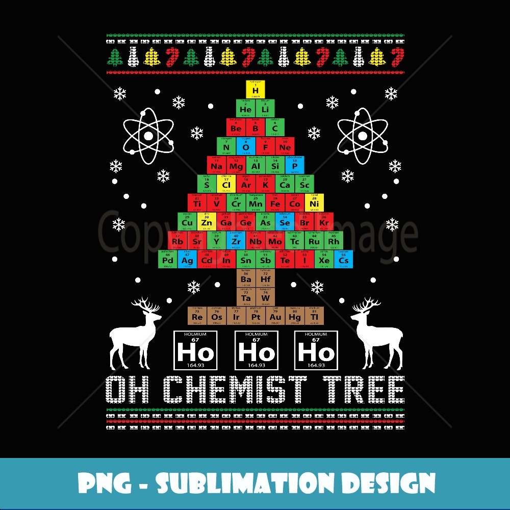 Oh Chemist Tree Merry Christmas Chemistry - PNG Transparent | Inspire ...