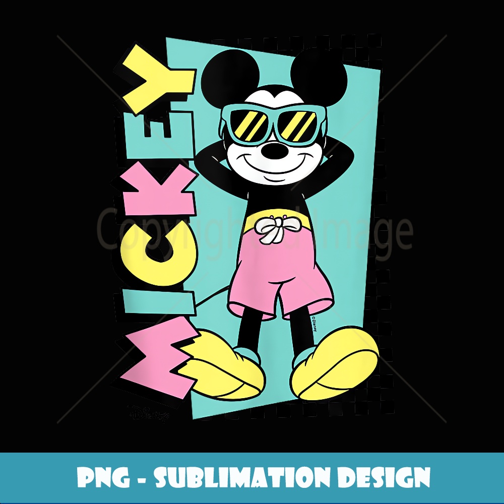 Mickey & Friends- Mickey Sunbathe - PNG Transparent Digital | Inspire ...