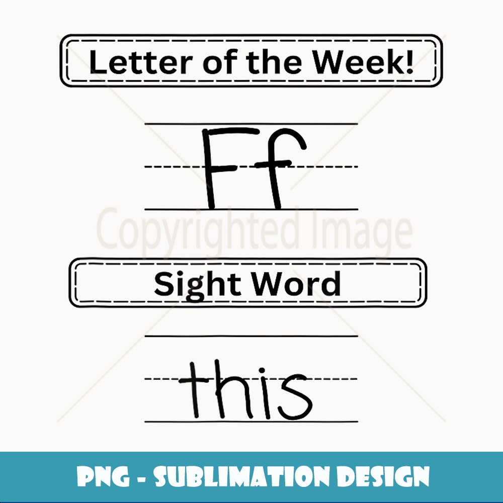 The Letter of the Week F Sight Word This - Aesthetic Sublima | Inspire ...