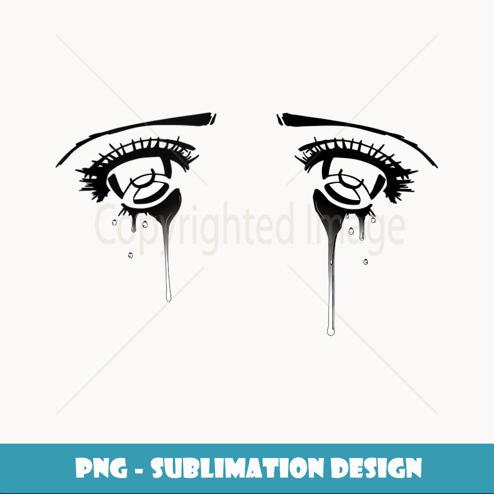 Crying Anime Eyes Sad Crybaby for Anime and Manga Lovers - H | Inspire ...