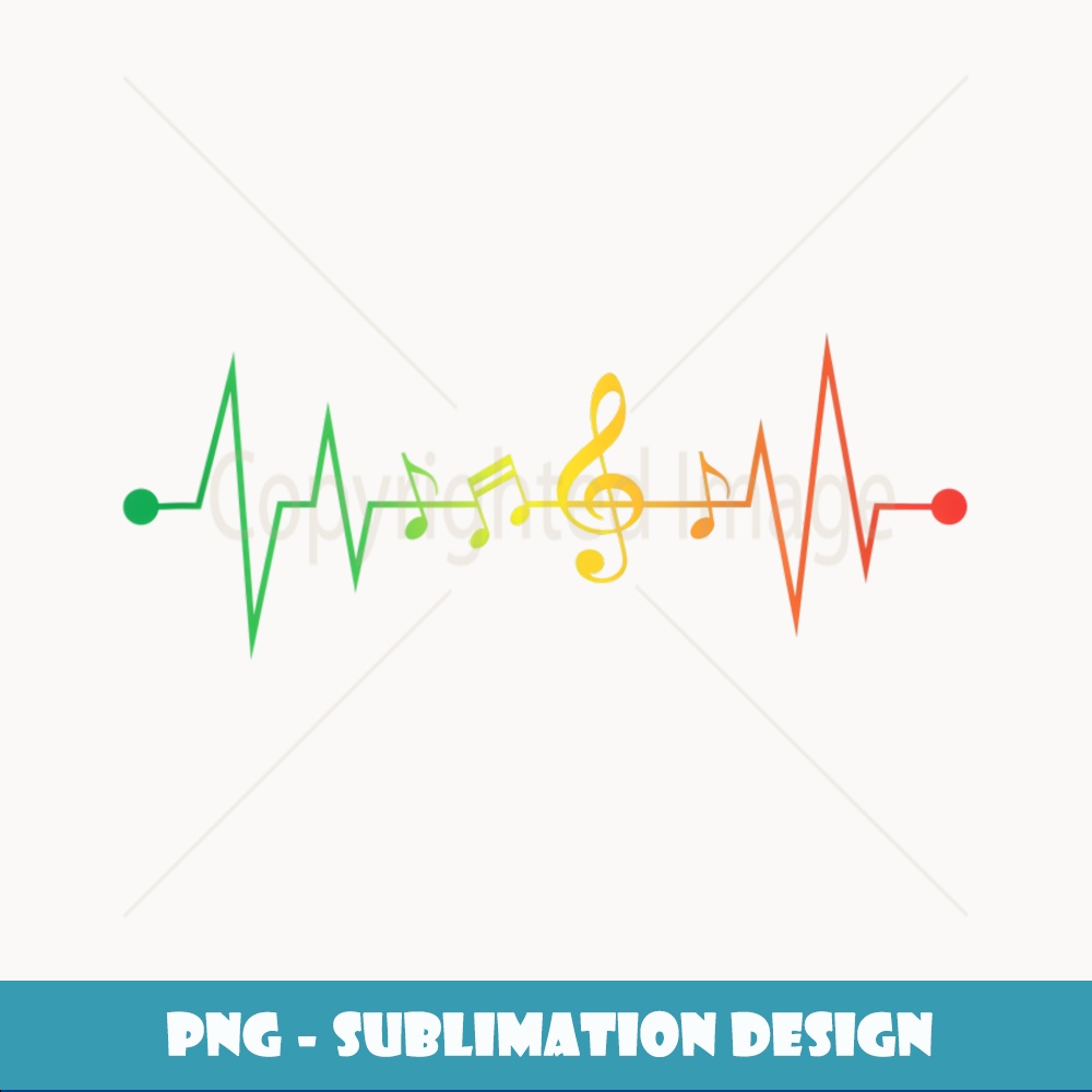 Funny Reggae Music Notes Heartbeat EKG Rasta Gift Men Women | Inspire ...