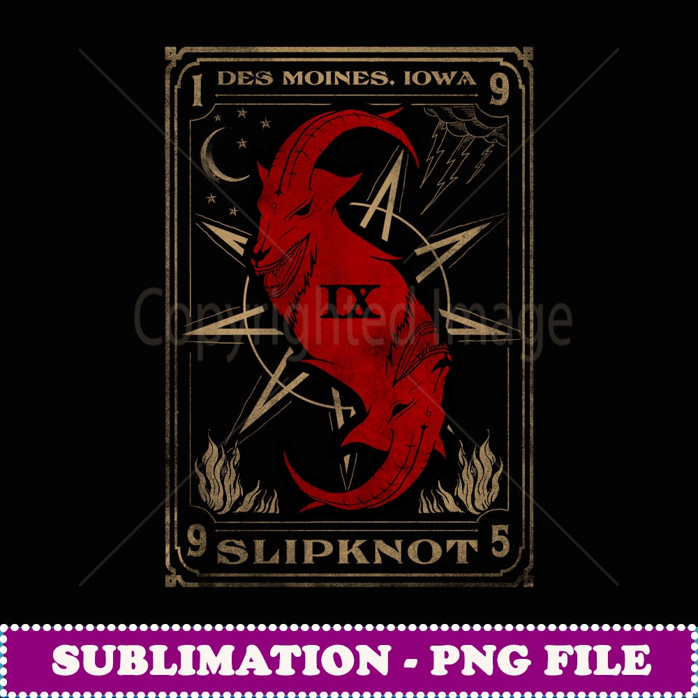 Slipknot Official Tarot Card - Modern Sublimation PNG File | Inspire Uplift