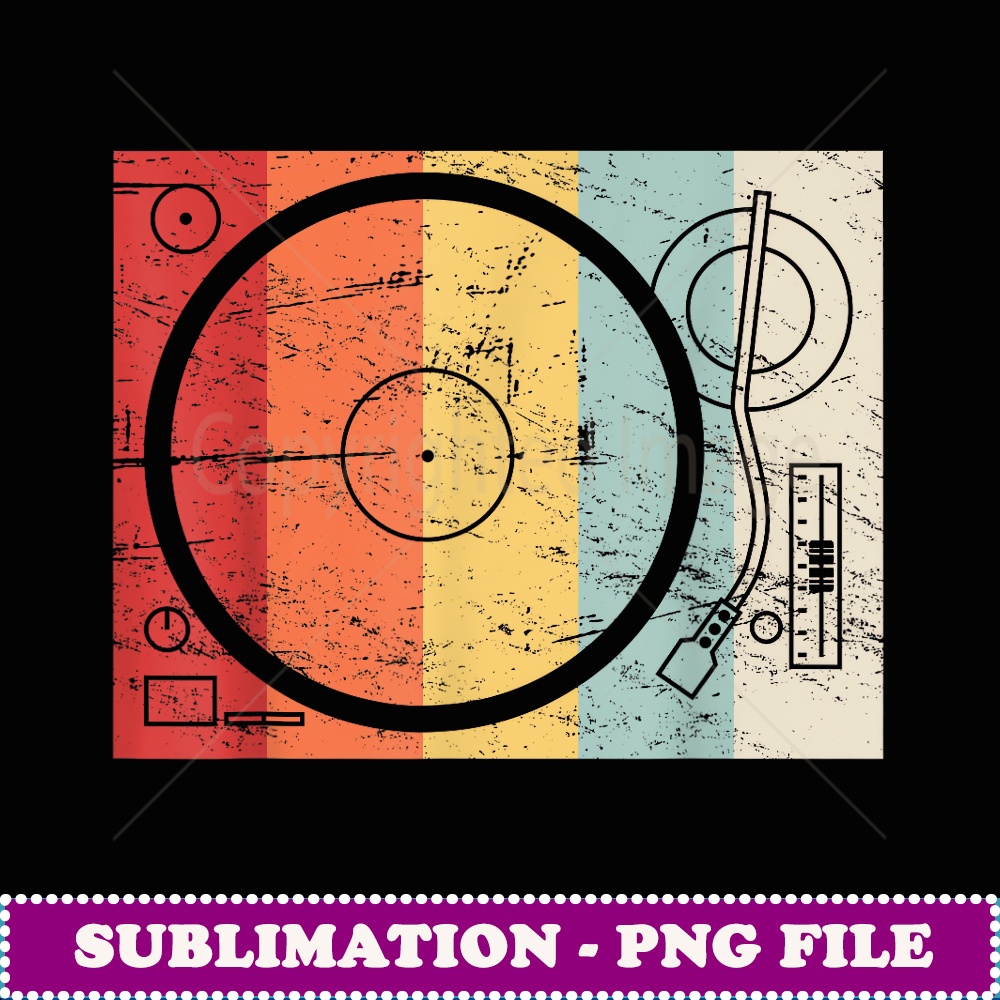 Vintage Distressed Vinyl Record Player - Elegant Sublimation | Inspire ...