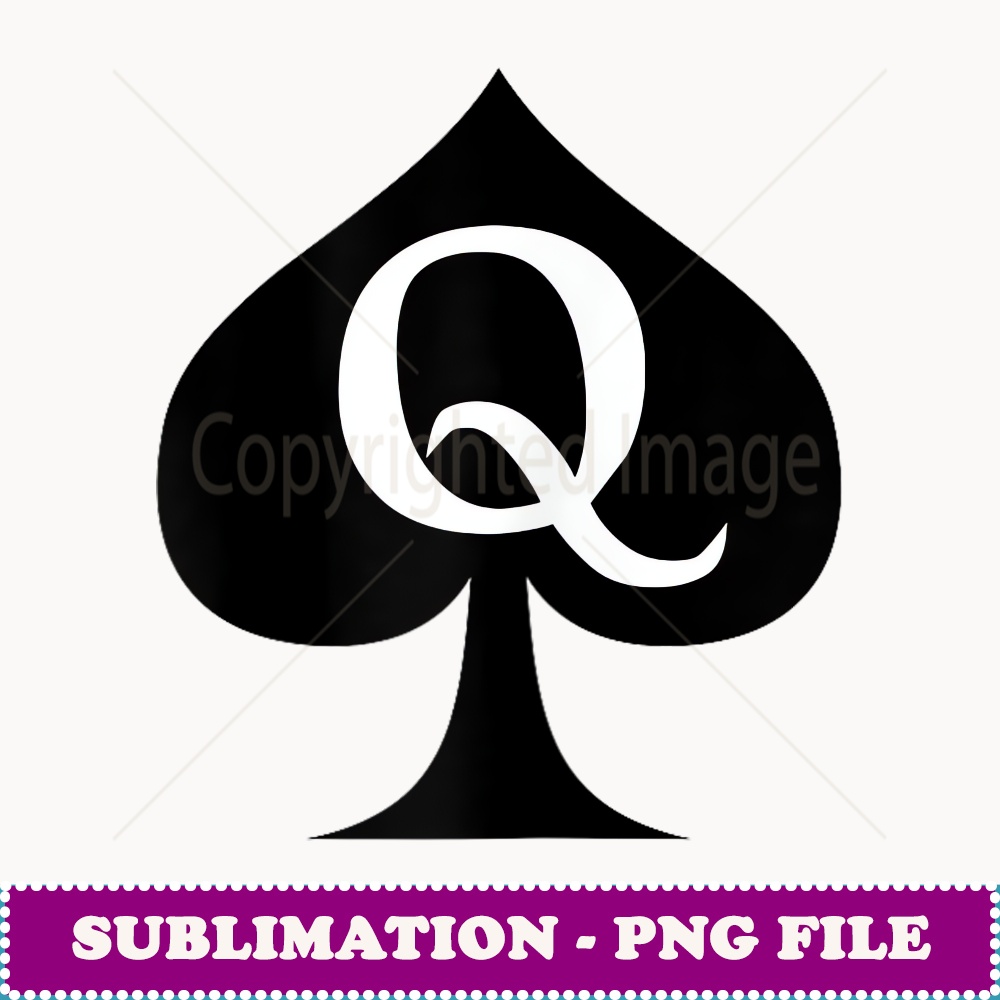 Queen Of Spades T - Retro PNG Sublimation Digital Download | Inspire Uplift