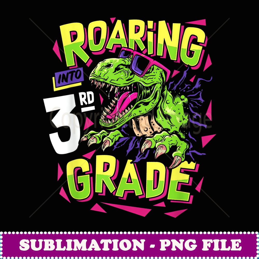Roaring 3rd Grade Dinosaur T Rex Back o School - Elegant Sub | Inspire ...