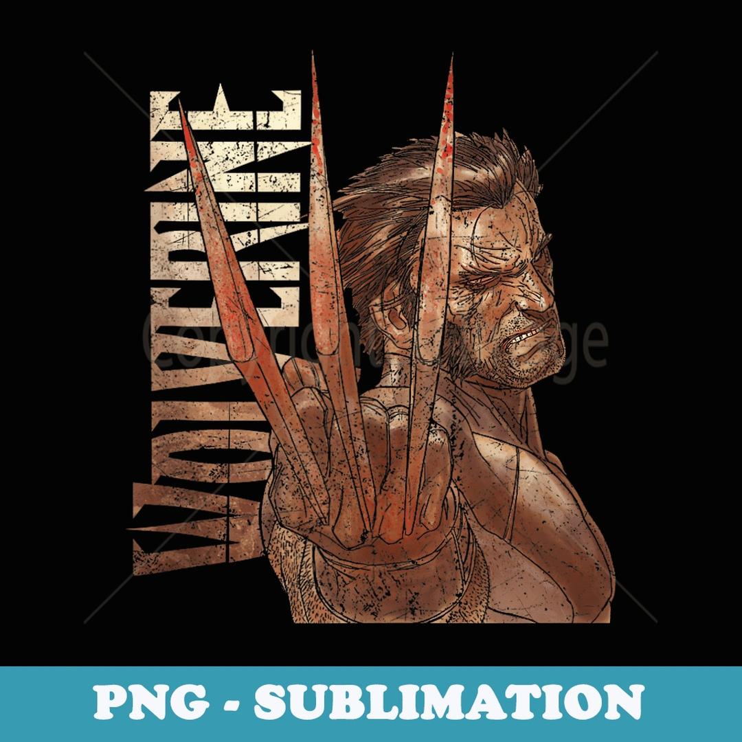 Marvel X-Men Wolverine Three Claws - Unique Sublimation PNG | Inspire ...