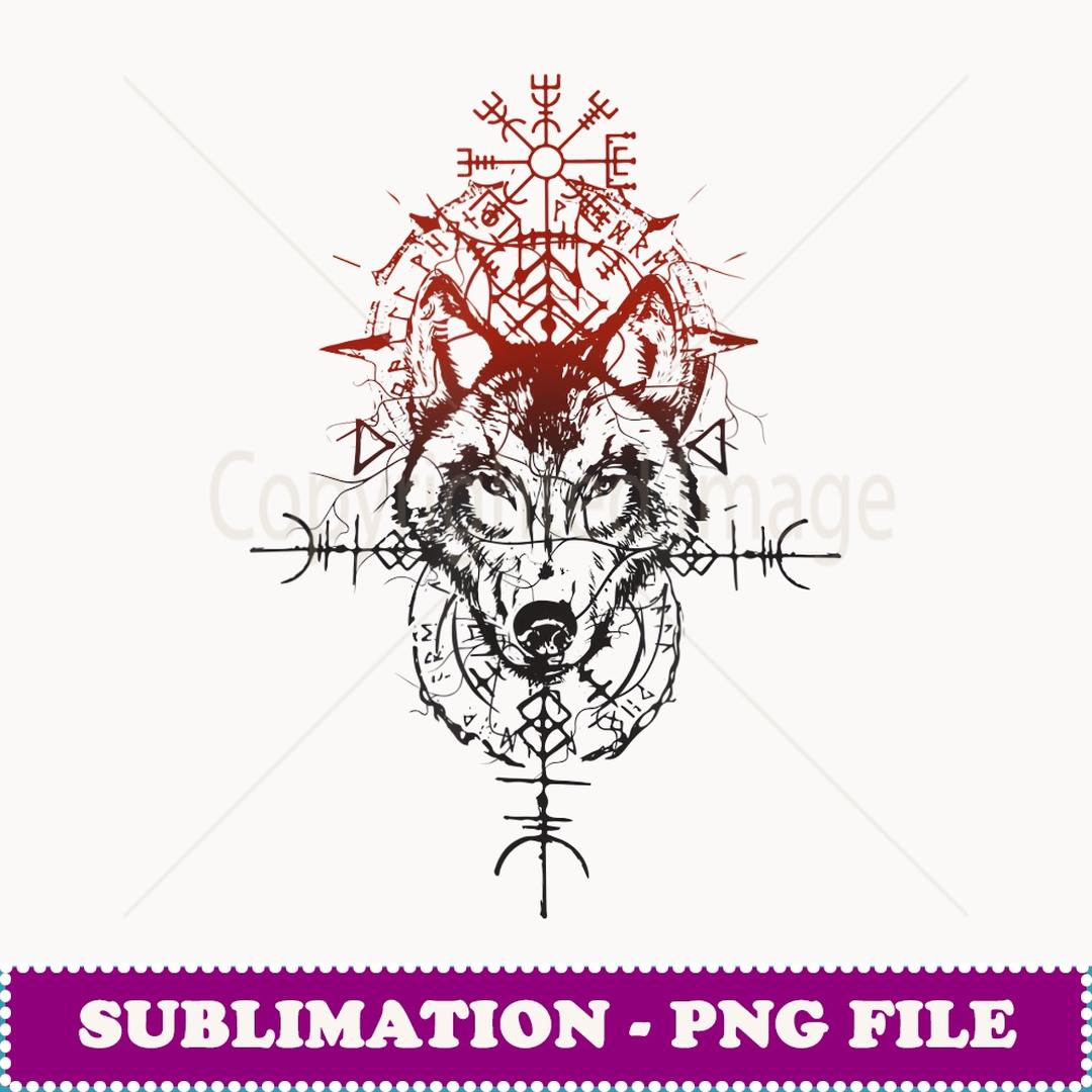 Valhalla Wolf Odin Runes Symbols Norse Compass Vikings - PNG | Inspire ...