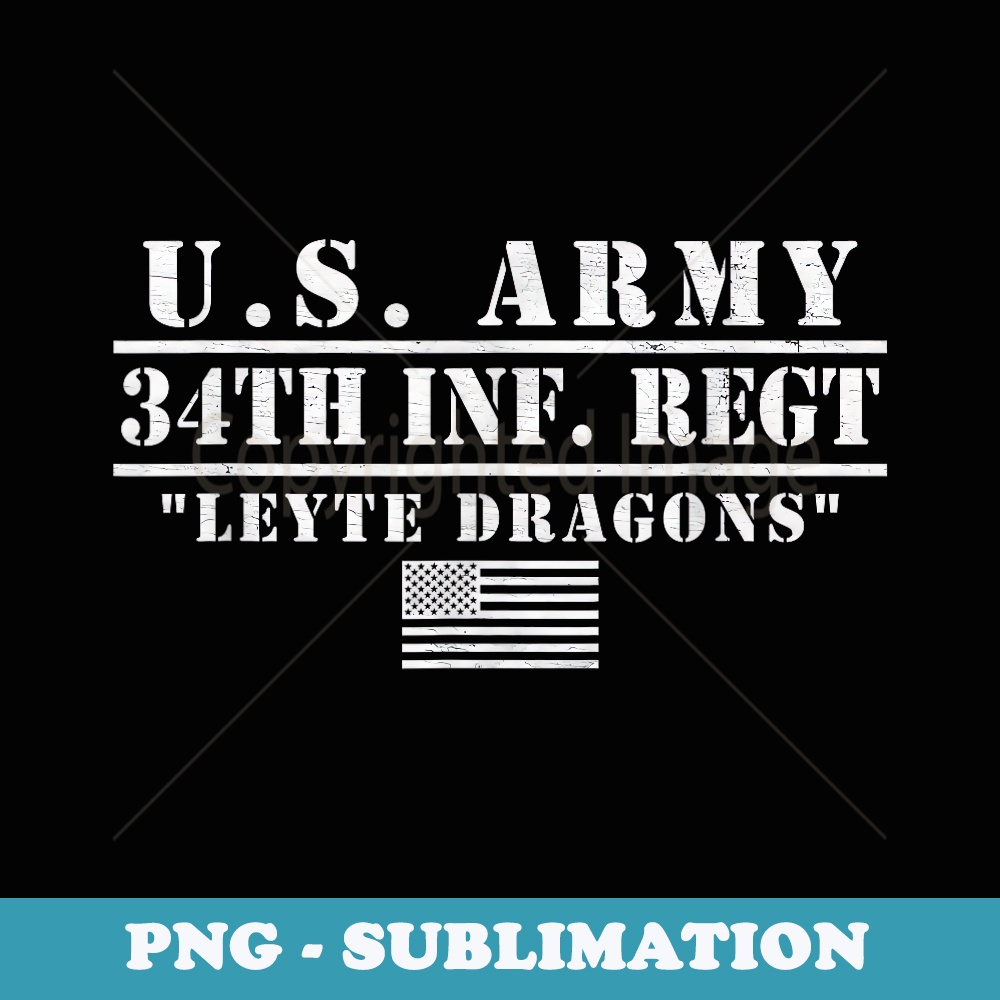 Us Army 34th Infantry Regiment 34th Inf Regt Leyte Dragons - | Inspire ...