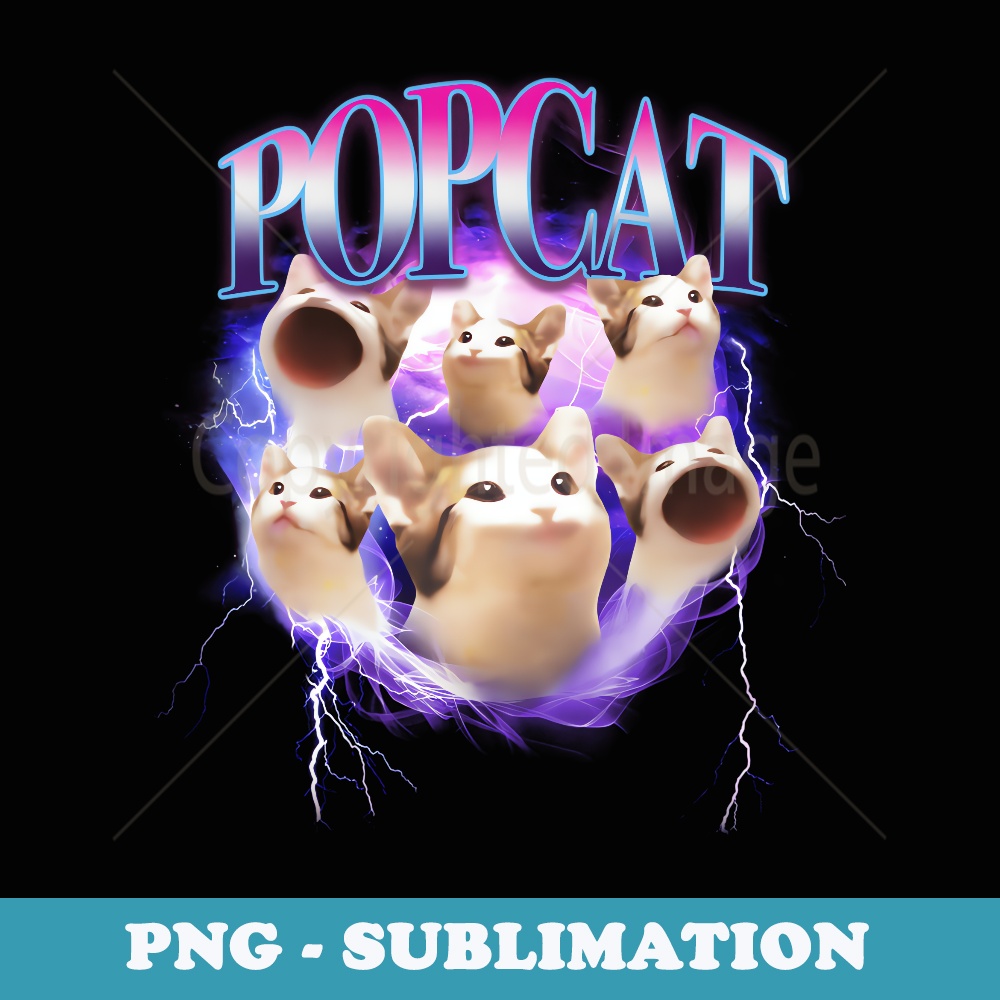 Popcat Cute Cat Popcat Funny Meme Coin For Cat Lover - Subli | Inspire ...