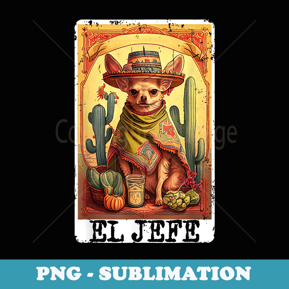 Funny Cinco De Mayo Chihuahua El Jefe Mexican Tarot Card - V | Inspire ...