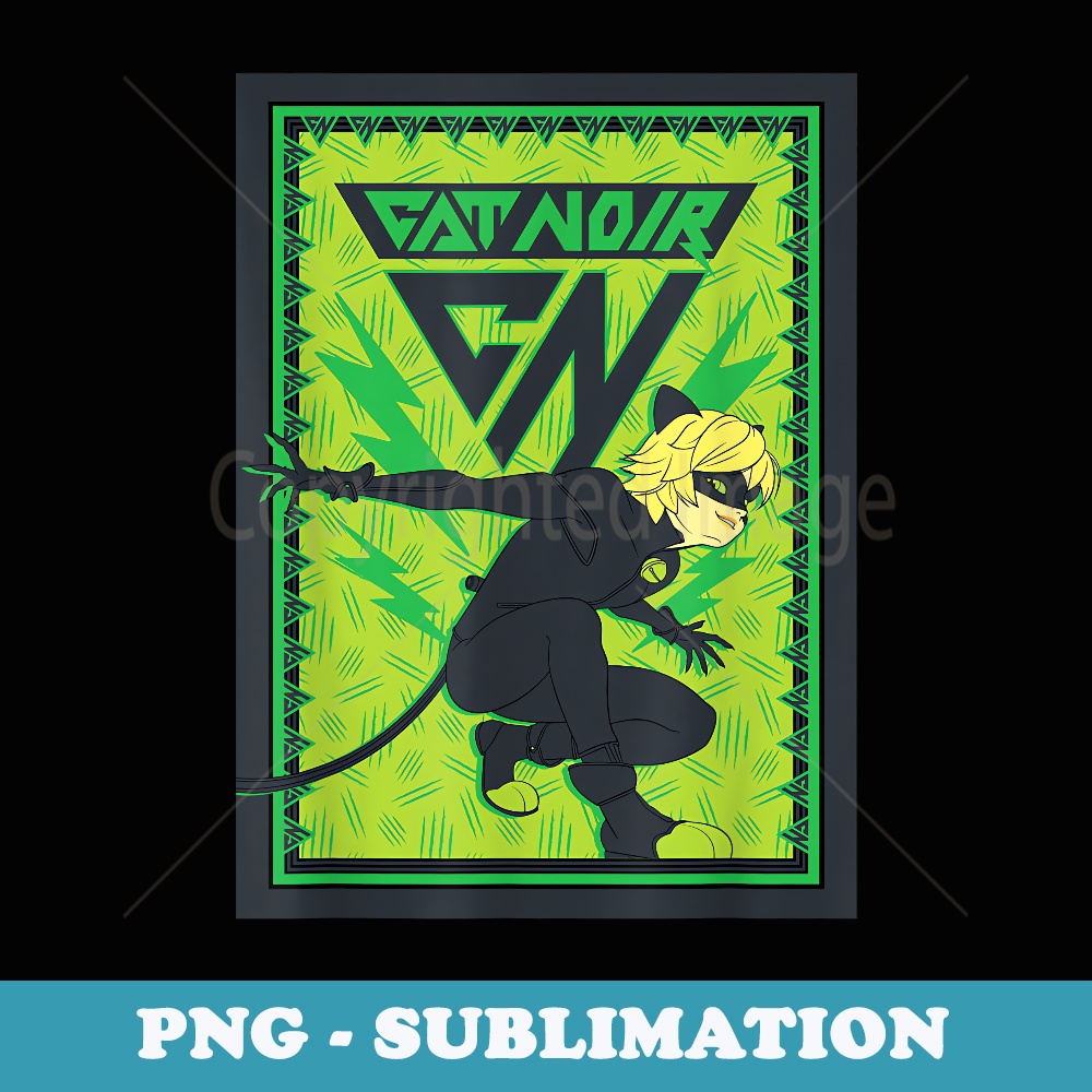 Miraculous Ladybug Glam Rock Cat Noir - Sublimation Digital | Inspire ...