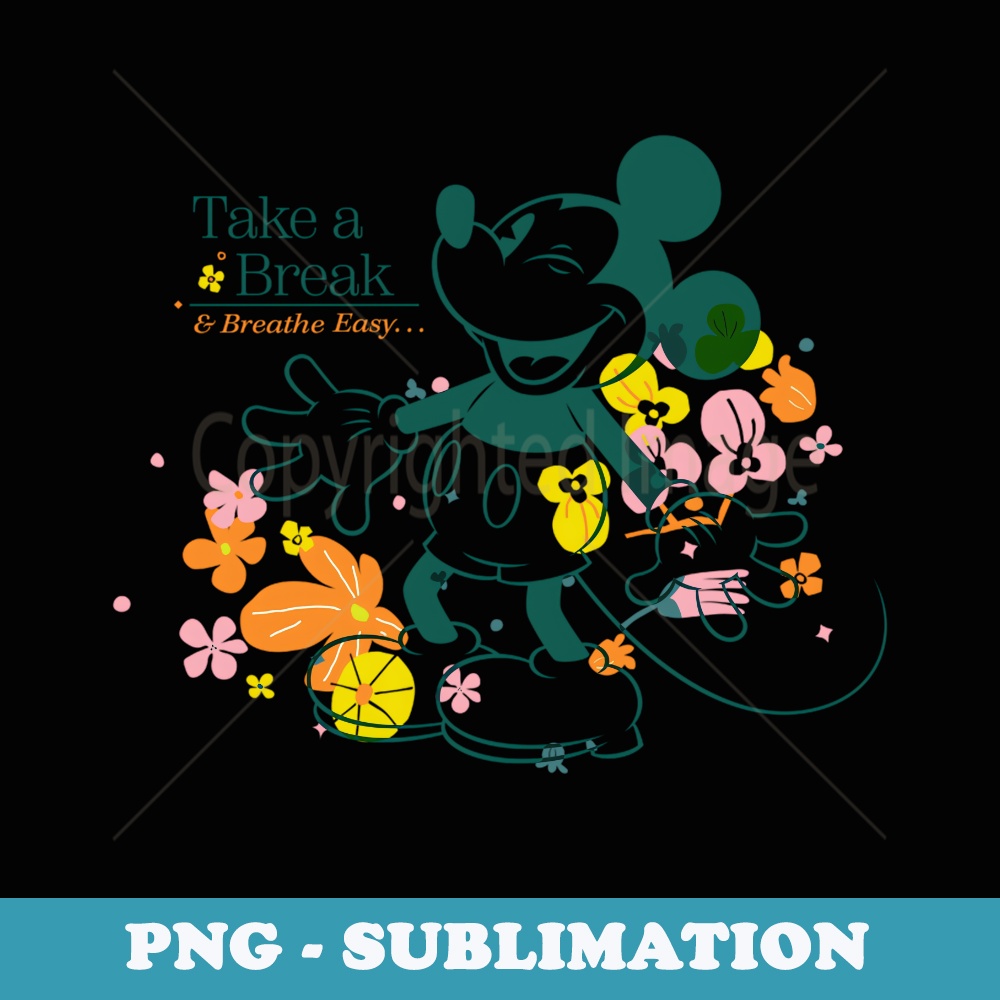 Disney Mickey And Friends Take A Break & Breath Easy Floral | Inspire ...