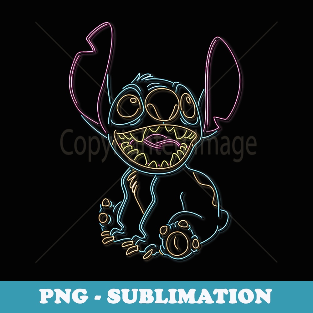 Disney Lilo & Stitch Neon Stitch Outline - Modern Sublimatio | Inspire ...