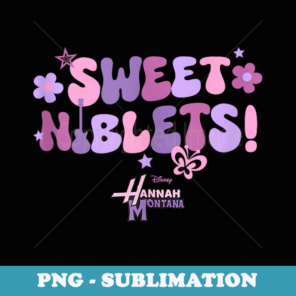 Disney Hannah Montana Sweet Niblets Floral Chest Text Logo - | Inspire ...