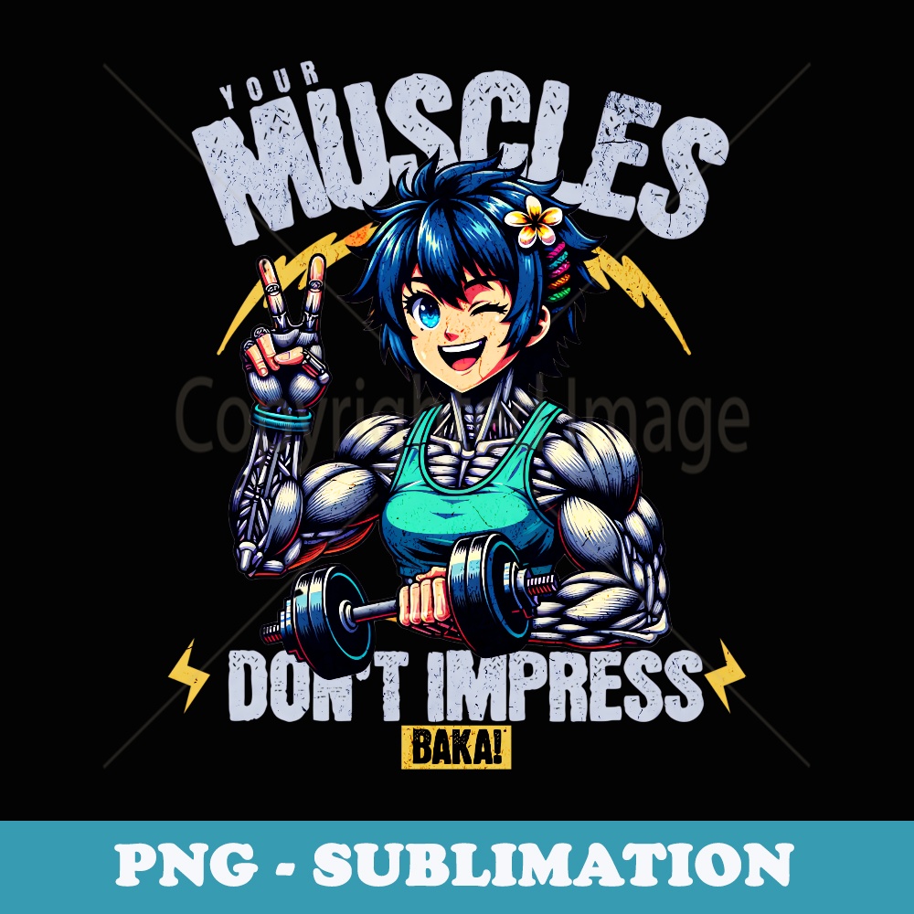 Your Muscles Dont Impress Me BAKA Funny Anime - Sublimation | Inspire ...