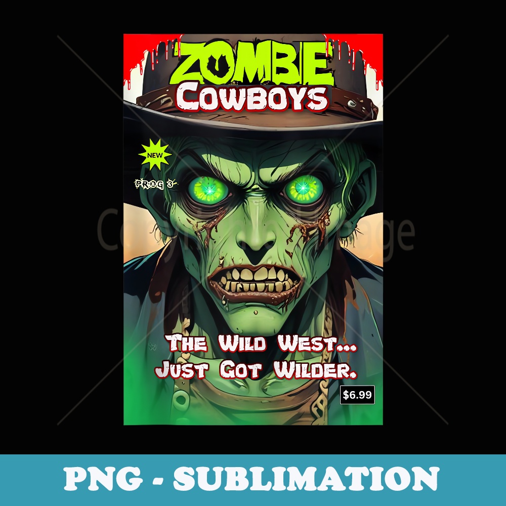 Manga Zombie Cowboys Graphic Vintage Comic Book Cover Prog 3 | Inspire ...