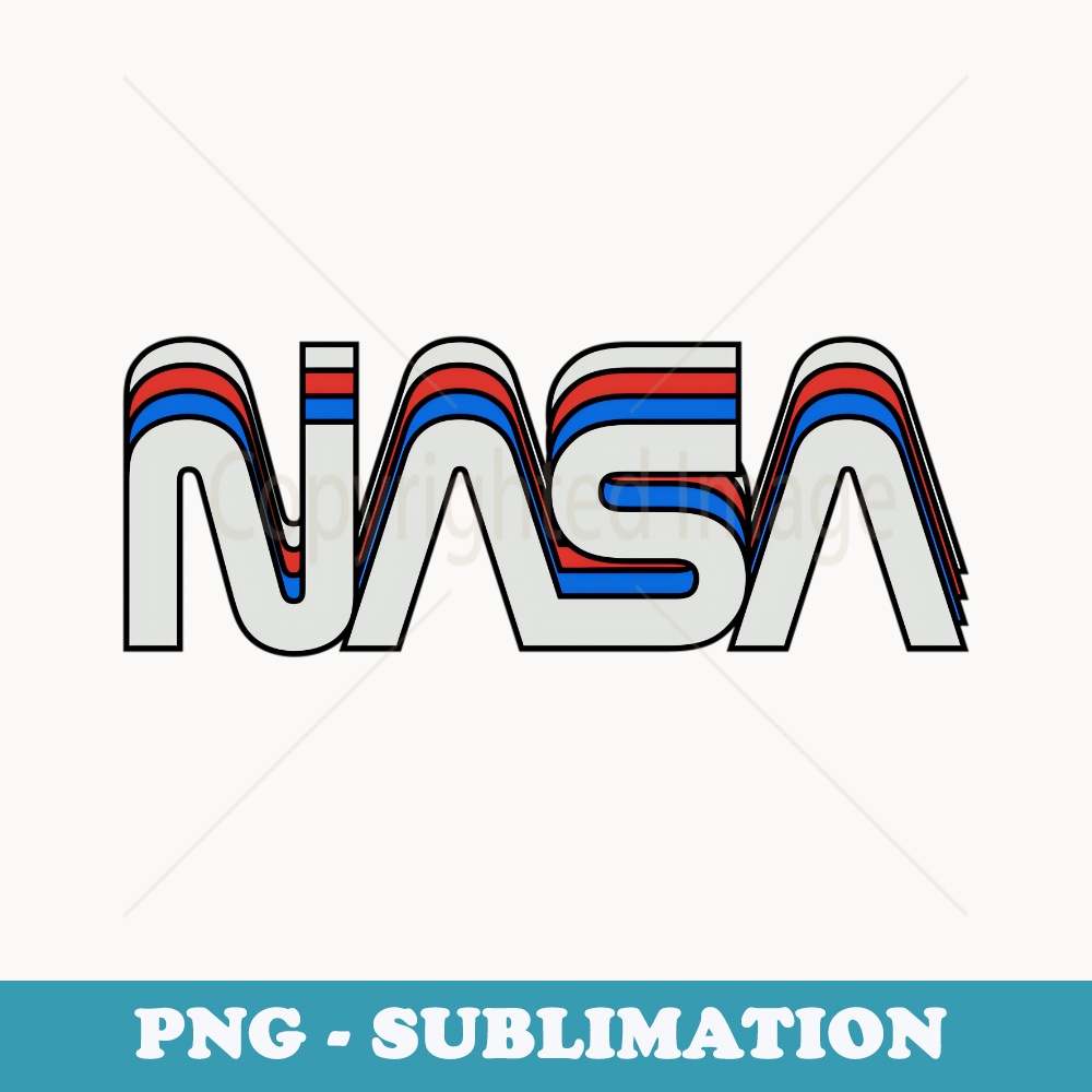 70s 80s Retro Vintage NASA Worm Logo Retro NASA idea - PNG T | Inspire ...