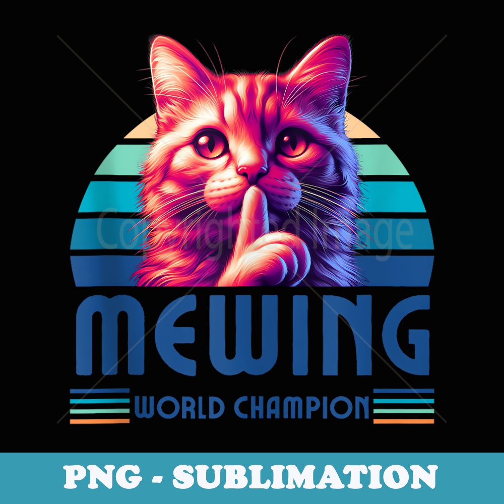 Funny Mewing Champion Mewing Cat Meme Cat Mewing Cant Talk - | Inspire ...