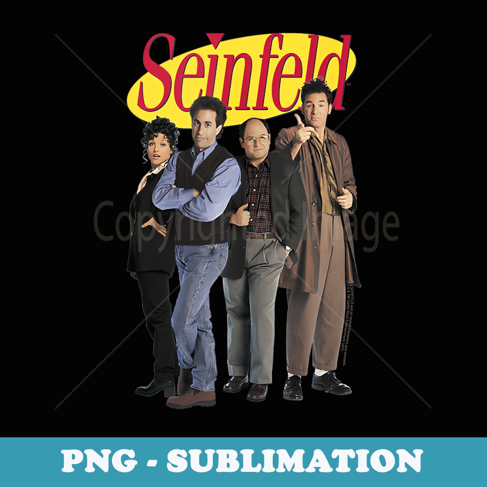Seinfeld Cast and Logo - Digital Sublimation Download File | Inspire Uplift