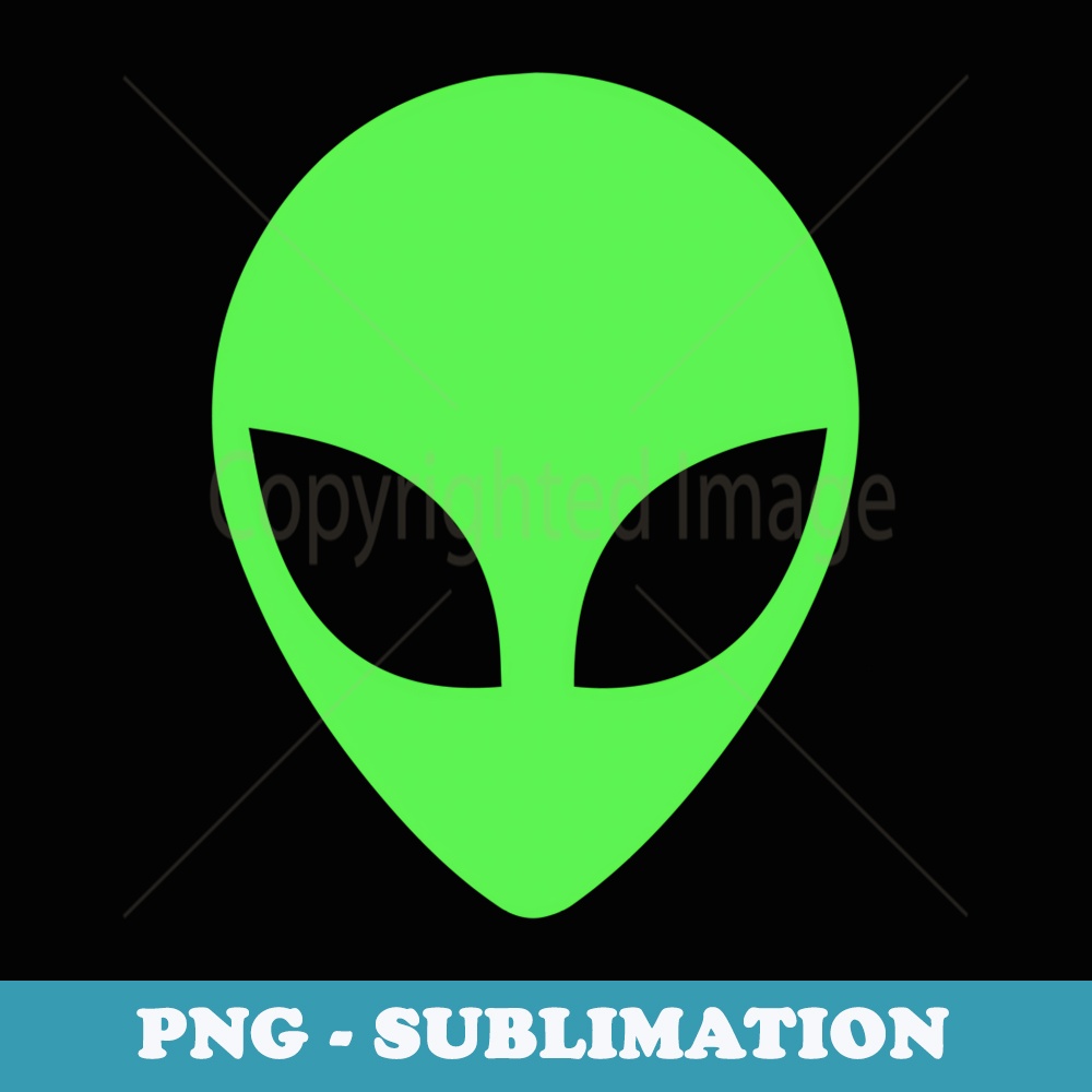 Green Alien Head 90s Style Funny Alien - Exclusive Sublimati | Inspire ...