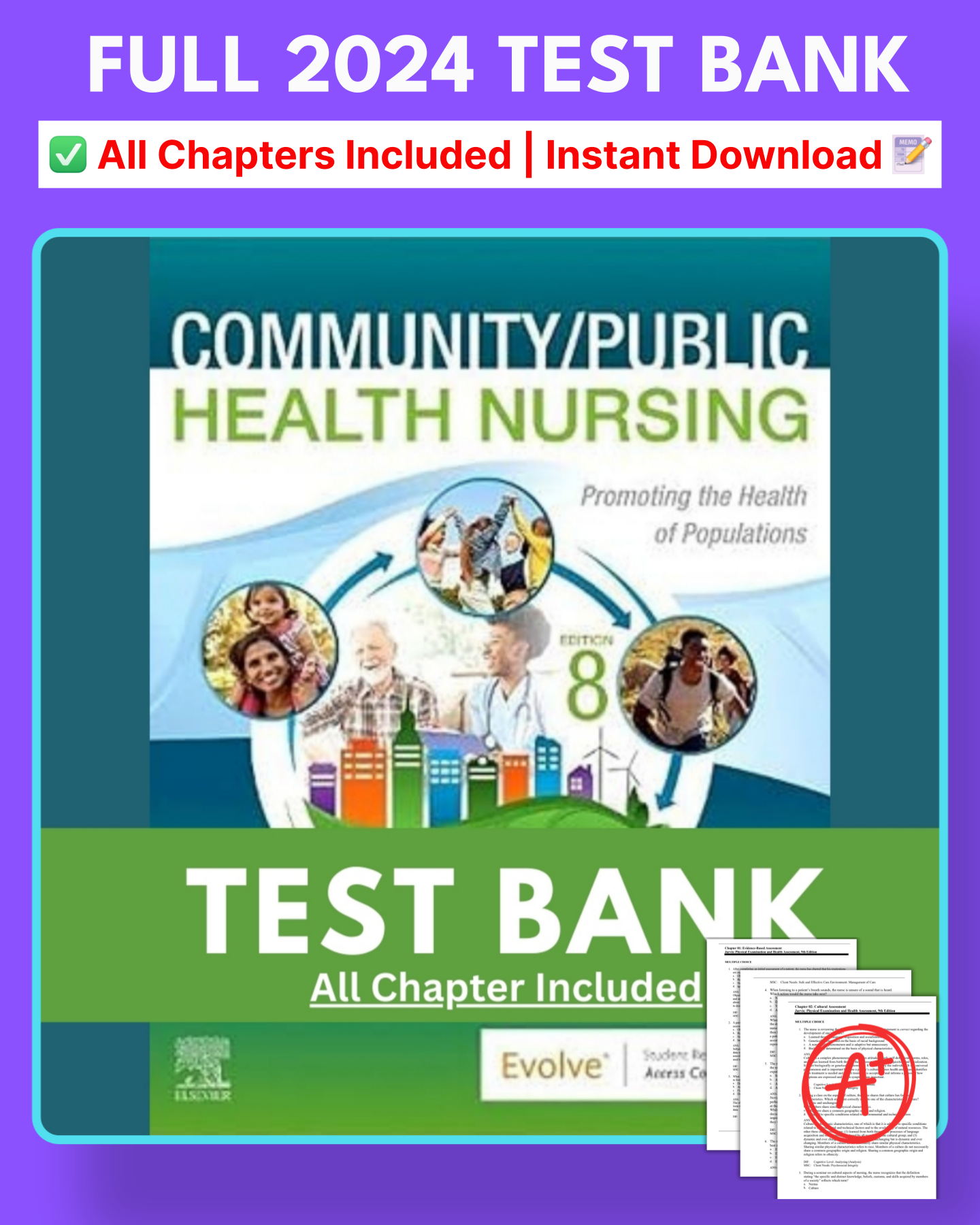 Test Bank - Community Public Health Nursing, 8th Edition Nie - Inspire ...