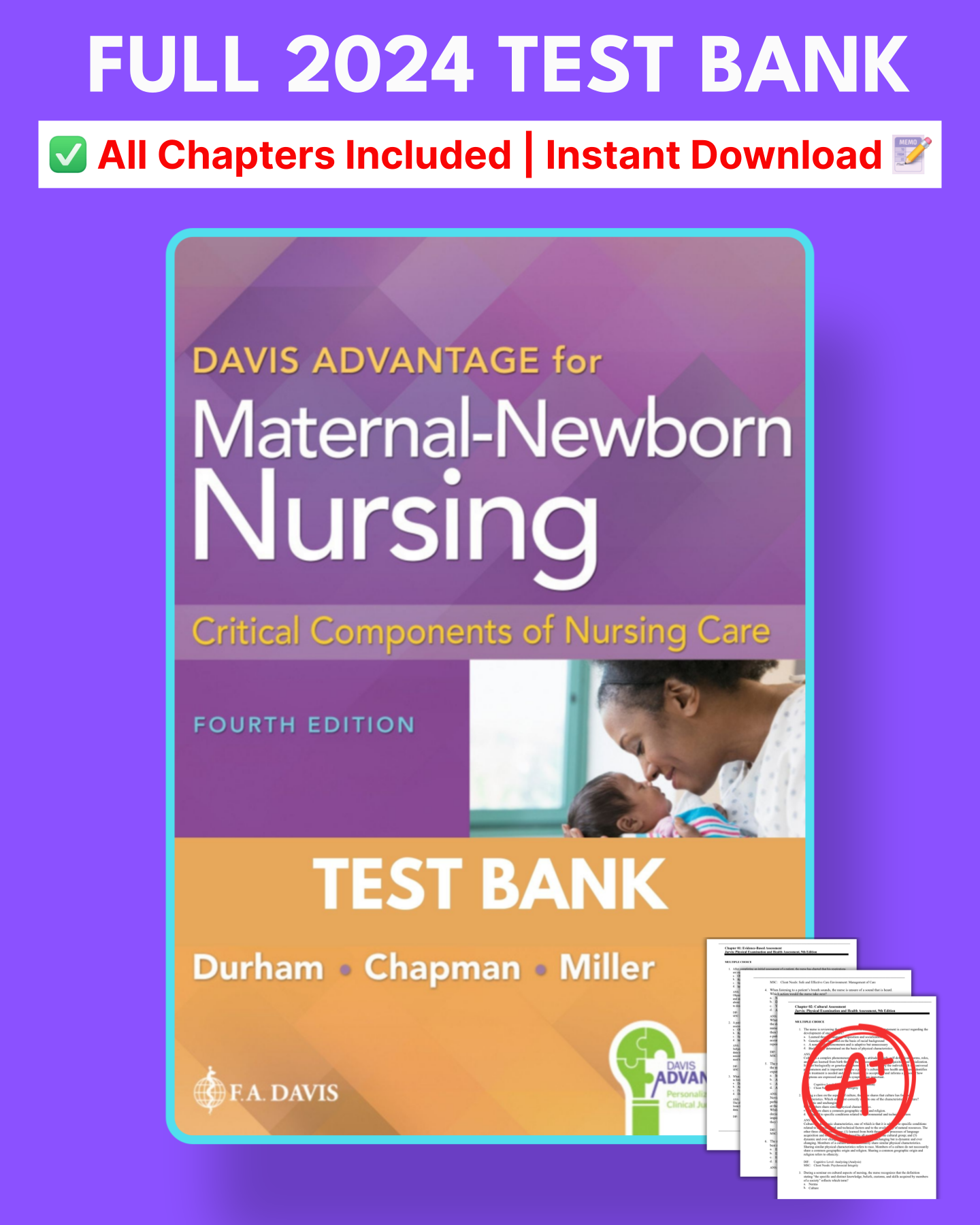 Davis Advantage for Maternal-Newborn Nursing Critical Comp - Inspire Uplift