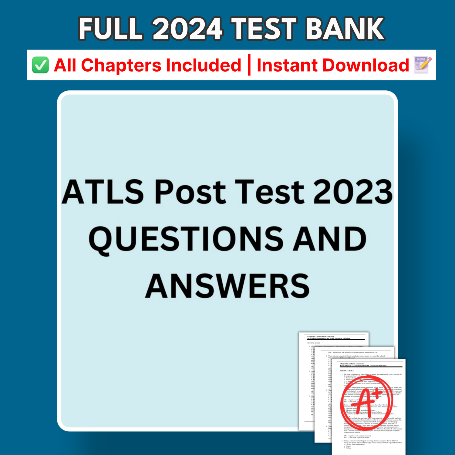 ATLS Post Test 2023 QUESTIONS AND ANSWERS | Inspire Uplift