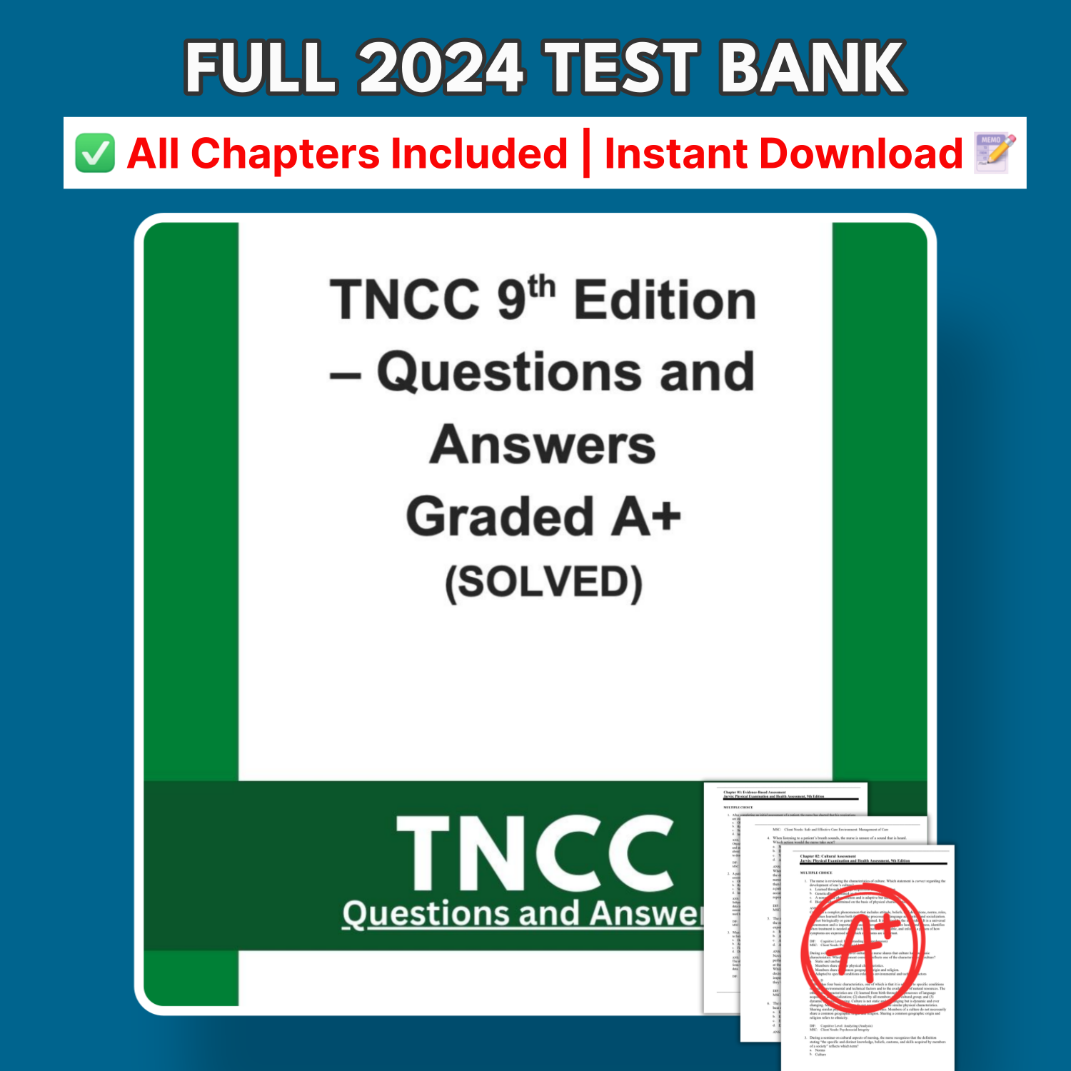 TNCC 9th Edition Questions and Answers Graded A SOLVED 20 - Inspire Uplift