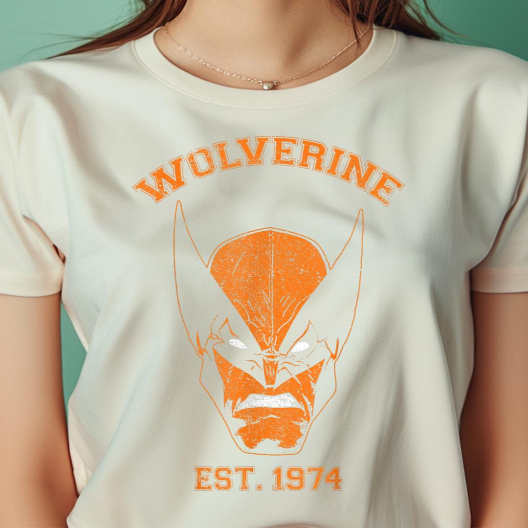 Marvel X-Men Wolverine Orange Collegiate Vintage PNG, Wolver | Inspire ...