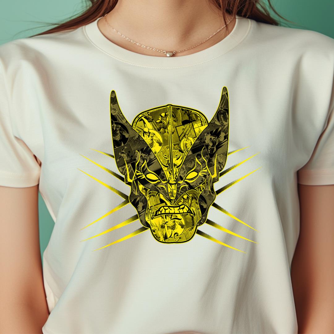Marvel X-Men Wolverine Yellow Retro Face Logo PNG, Wolverine | Inspire ...
