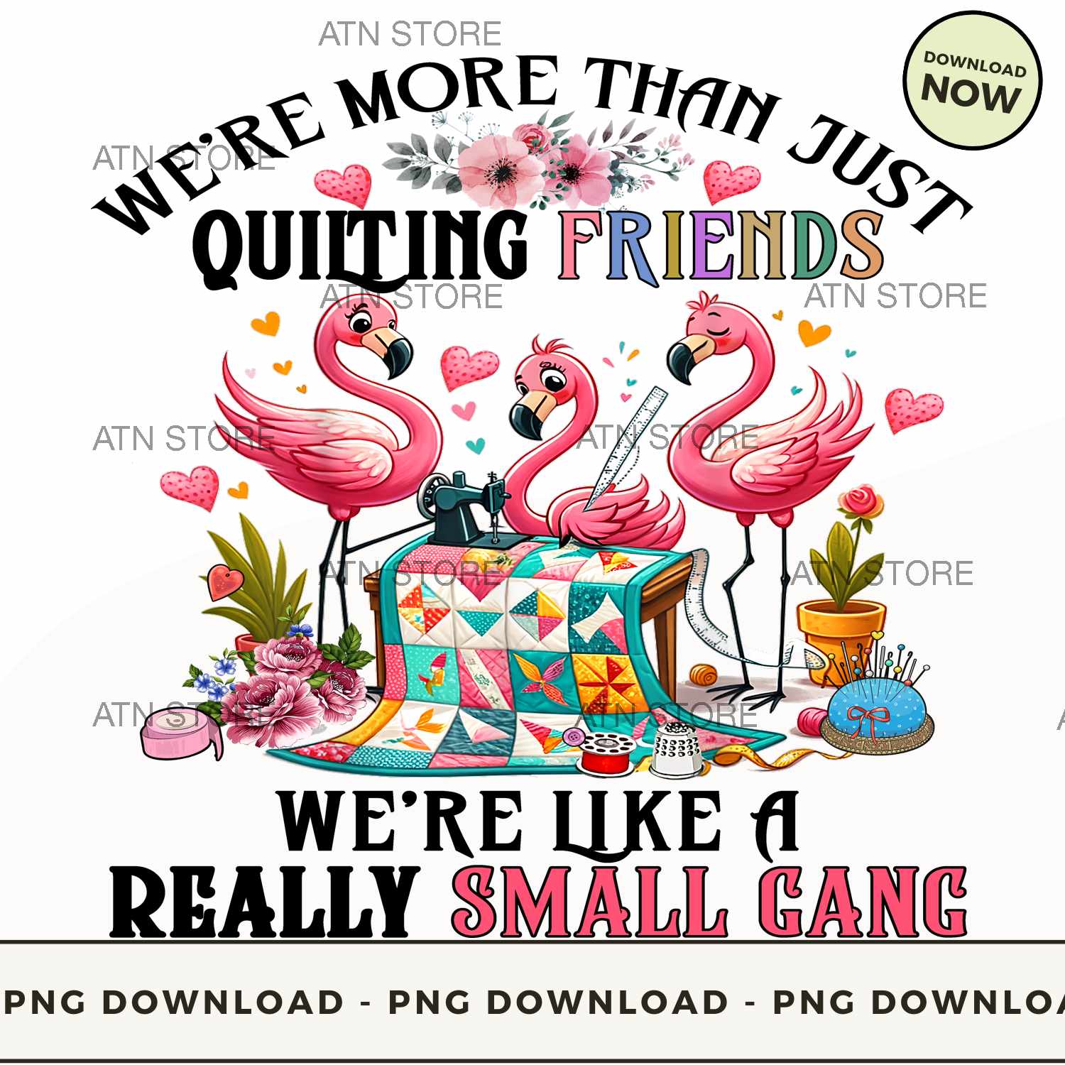 Quilting Friends - Small Gang Downloadable PNG Instant Downl | Inspire ...