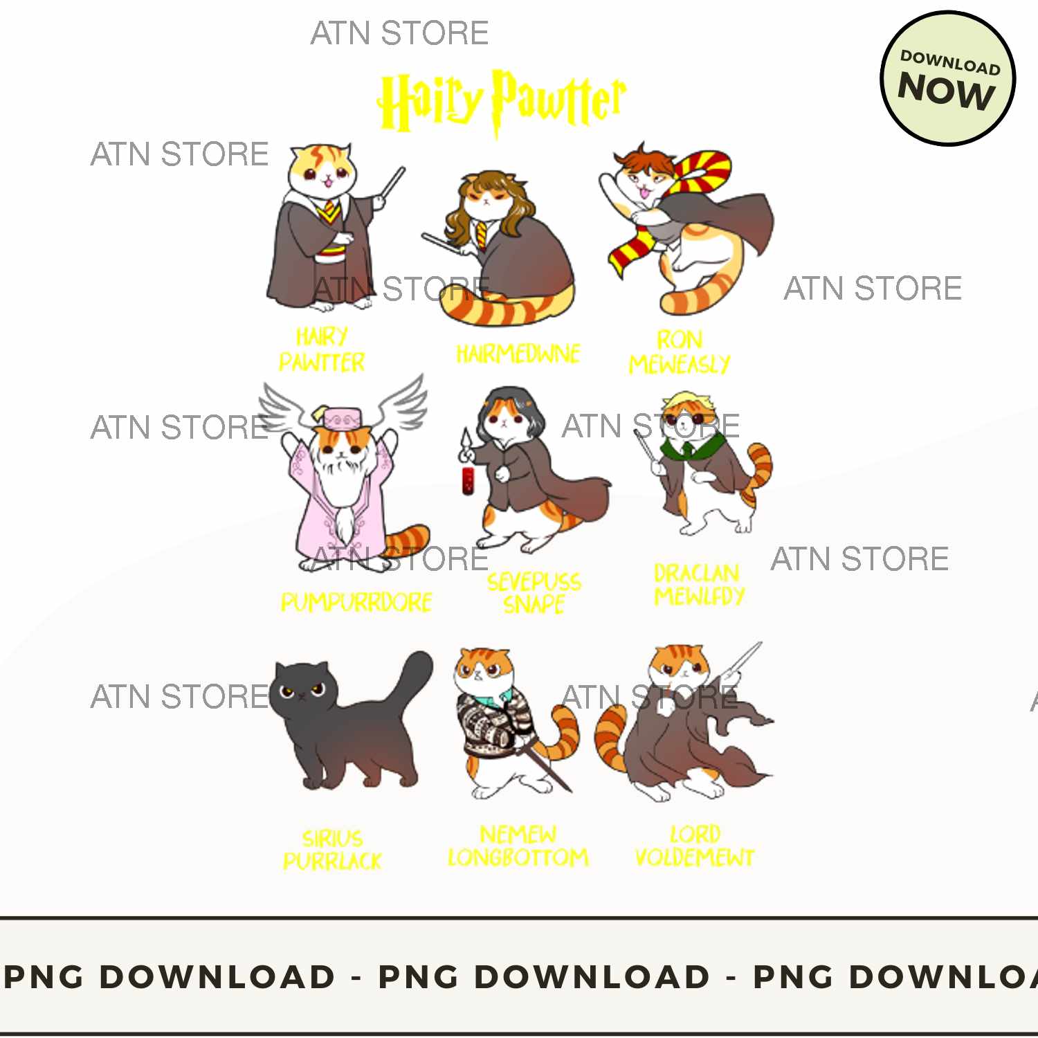 Hairy Pawter Hairy Pawtter Hairmeowne Ron Meweasly Pumpurrdo | Inspire ...